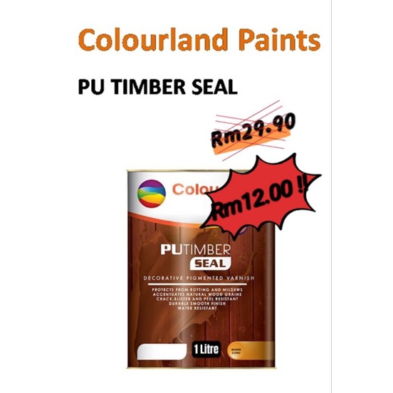 Clearance Stock ‼️1L COLOURLAND PU Timber Seal Coating Protection cat ...