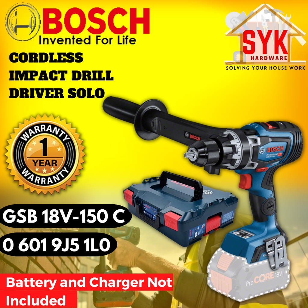Syk Bosch Gsb 18v 150 C Gsb18v 150c Cordless Impact Drill Driver Solo