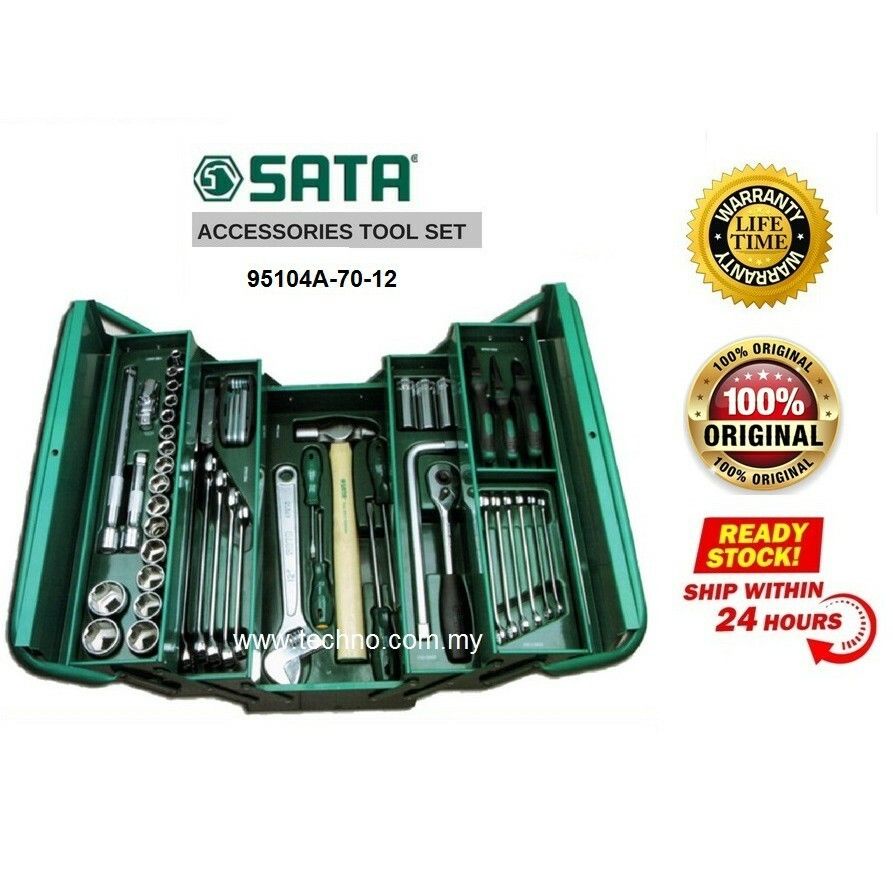 SATA 95104A-70-12 Mechanic Tool Chest Set 12PT 70pcs - New & Original ...