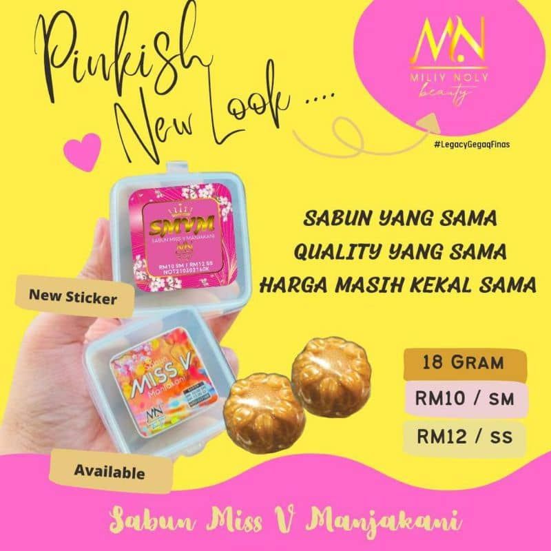 ORIGINAL HQ.Sabun miss v manjakani miliy noly 18gram | Shopee Malaysia