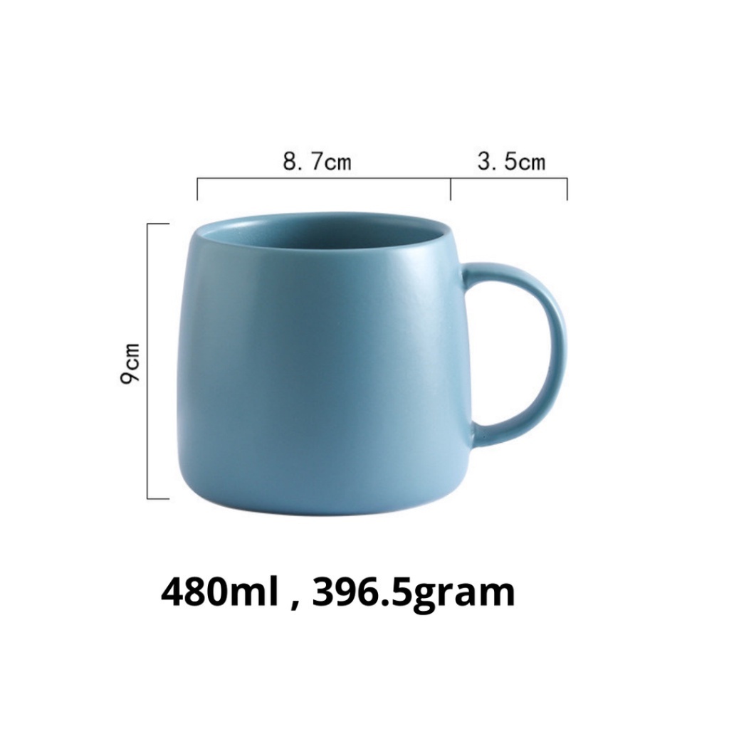 DAYDREAM Matte Nordic Ceramic Mug Coffee Cup Tea Cup Cawan Office Cup ...