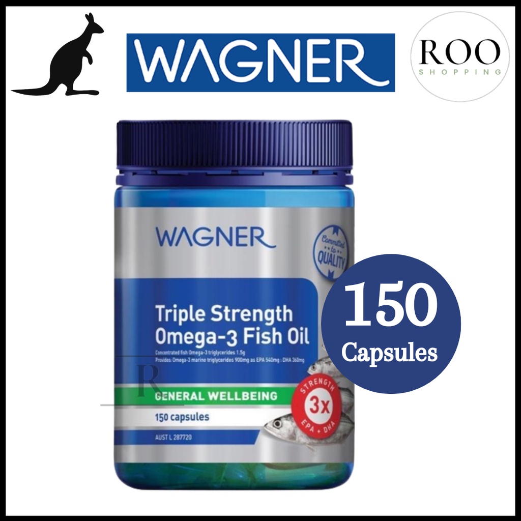 WAGNER Triple Strength Omega-3 Fish Oil (150 Capsules) | Shopee Malaysia