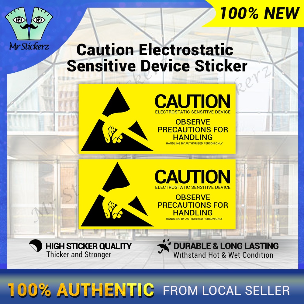 Electrostatic Sensitive Device Warning Sticker Transistors/ Chips ...