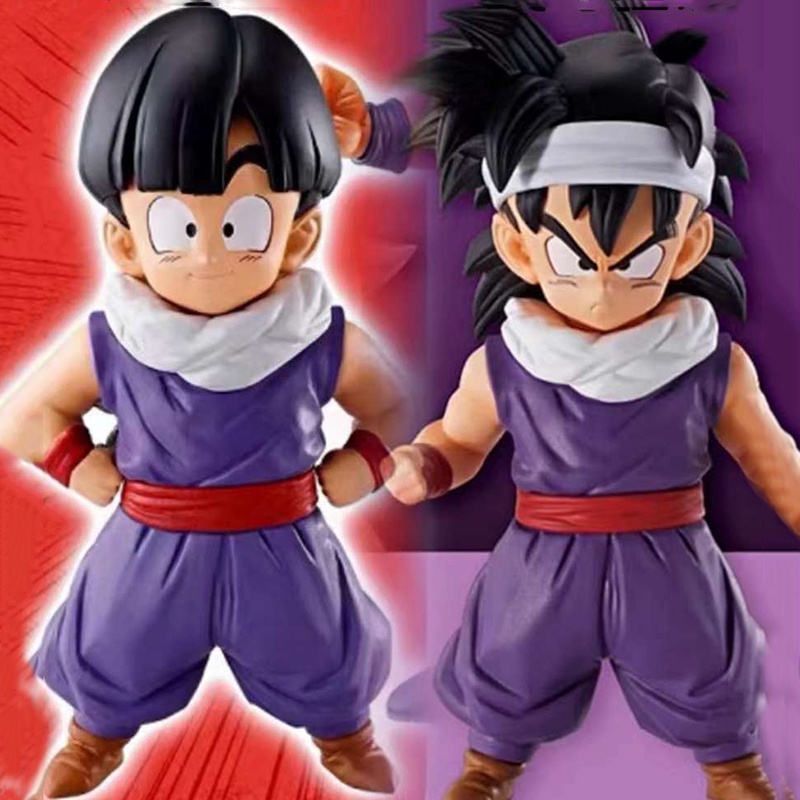 Childhood Son Gohan Anime Dragon Ball Z 12cm Figure Cute Fighting Melon ...