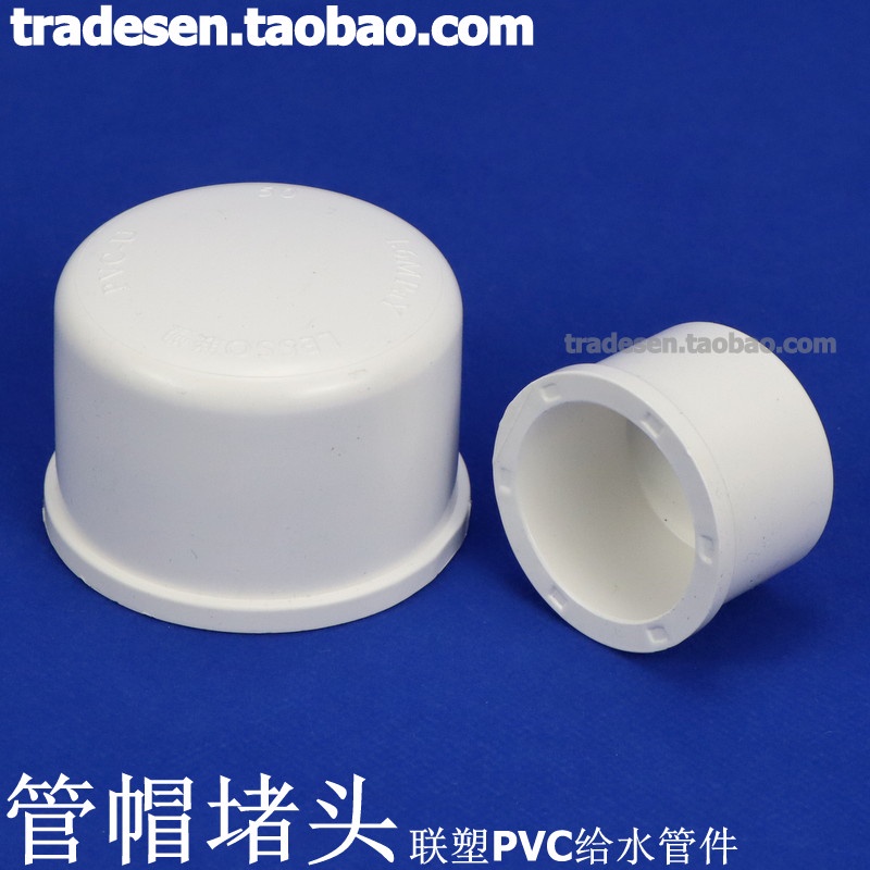 [JC] Liansu PVC Pipe Cap PVC Water Supply Pipe Fittings White Plastic ...