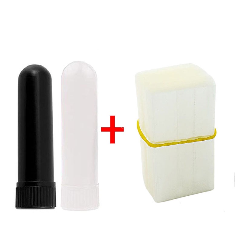 100Pcs Essential Oil Aromatherapy Blank Nasal Inhaler Tubes With Cotton ...