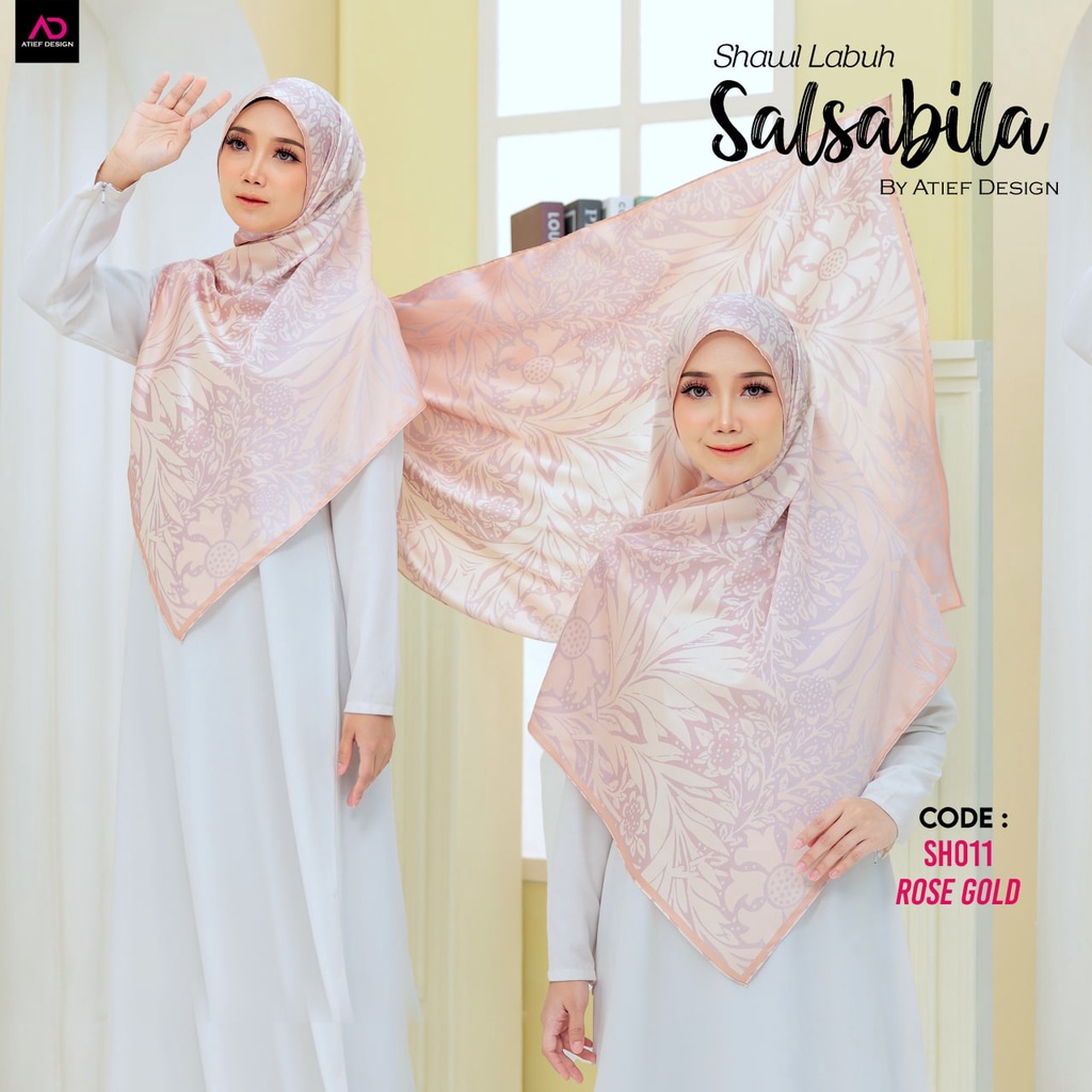 SHAWL LABUH SALSABILA SATIN FOLENCY SILK (BERCORAK) by ATIEF DESIGN ...