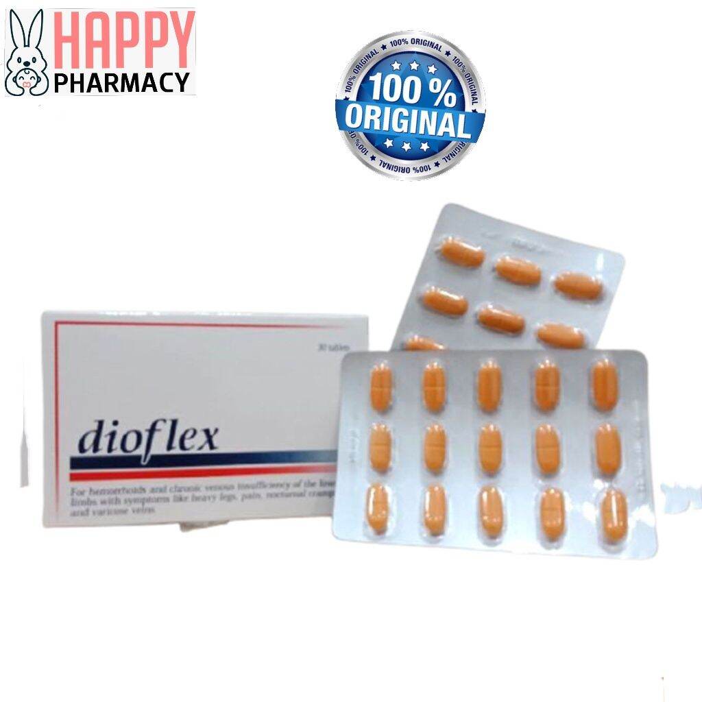 🔥ORIGINAL🔥 Dioflex 500MG Tablet 30's [EXP:10/24] (Hemorrhoids/ Varicose ...