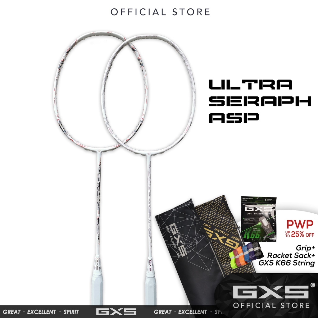 GXS Ultra Seraph ASP Badminton Racket Raket Bulu Tangkis 羽毛球拍 | Shopee ...