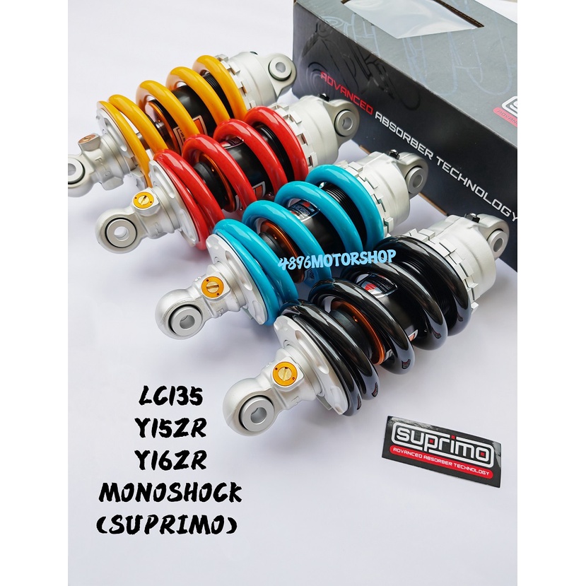 SUPRIMO MONOSHOCK YAMAHA LC135 Y15ZR V1 V2 Y16ZR LC 135 Y15 Y16 ADJUSTABLE RACING REAR MONO ...