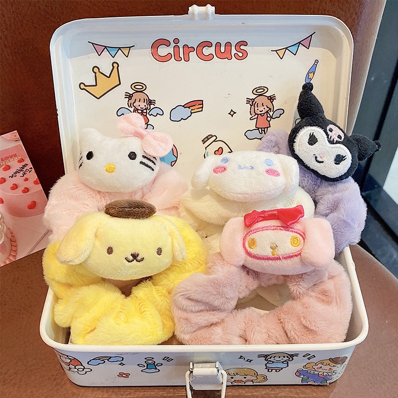 The New Fashion Plush Scrunchie Korean Version Of Women's Cute ...