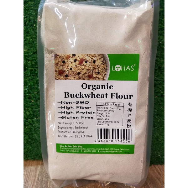 Lohas Organic Buckwheat Flour 500g | Shopee Malaysia