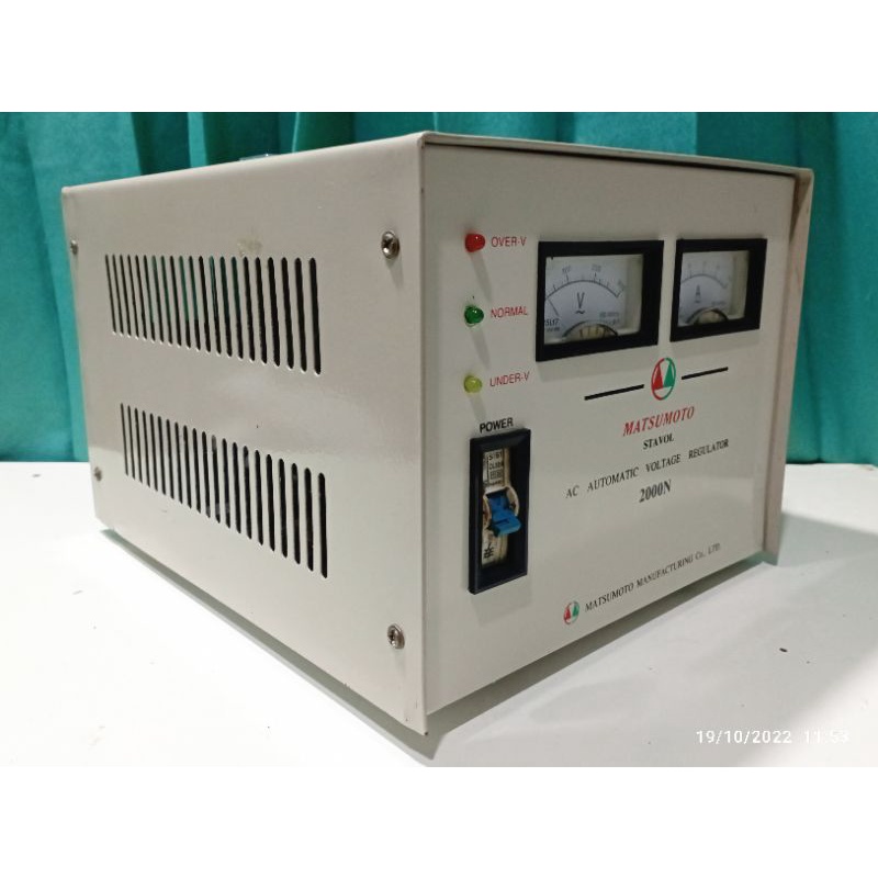 Stabilizer MATSUMOTO Stavol AC Automatic Voltage Regulator 2000N (2000 ...