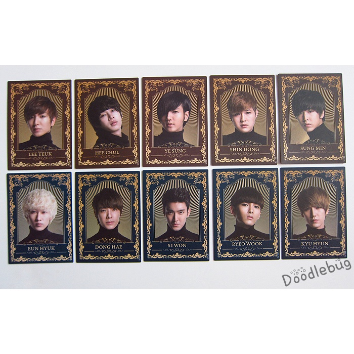 OFFICIAL SUPER JUNIOR STAR COLLECTION CARD KOREA SM x SBS PHOTOCARD ...