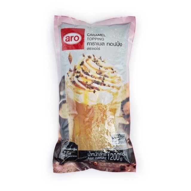 Caramel Topping Syrup Brand Aro Thai Food Topping Ice Blended Topping ...