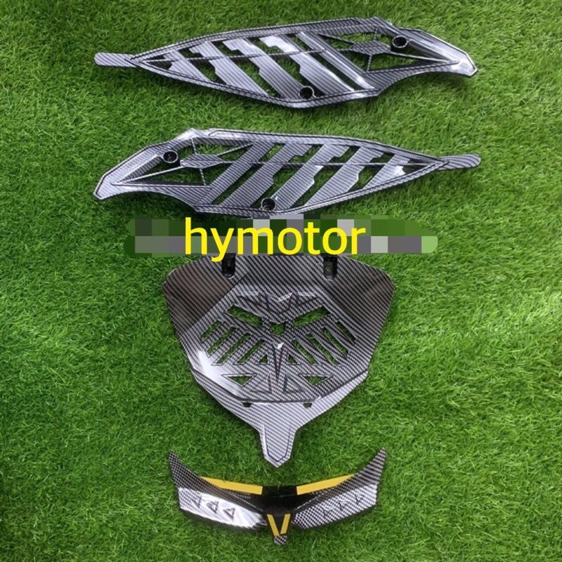 HONDA RSX WINGLET ENGINE COVER CARBON & SIDE ENGINE COVER CARBON RSX150 ...