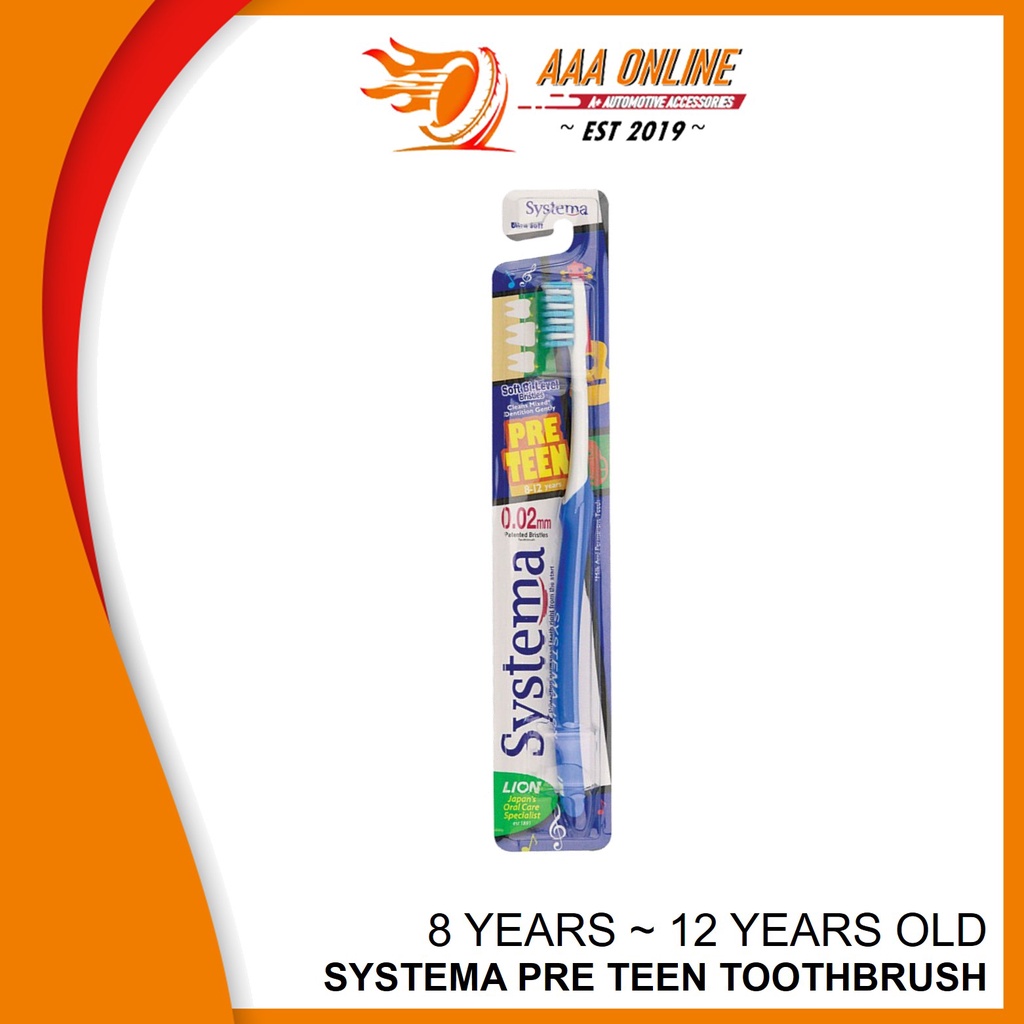 [AAAONLINE] Systema Pre Teen toothbrush Berus Gigi Kanak-kanak 8-12 ...