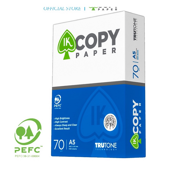 A4 IK Copy IK-01 photo paper - Quantity 70 gsm - 500 sheets/ream - high ...