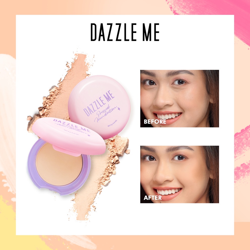 Original DAZZLE ME Muse Pressed Foundation Pressed Powder| Long Lasting ...