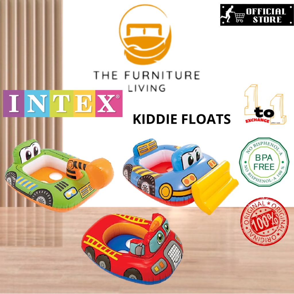 INTEX 59586 KIDDIE FLOATS Children's cartoon baby seat swimming float ...