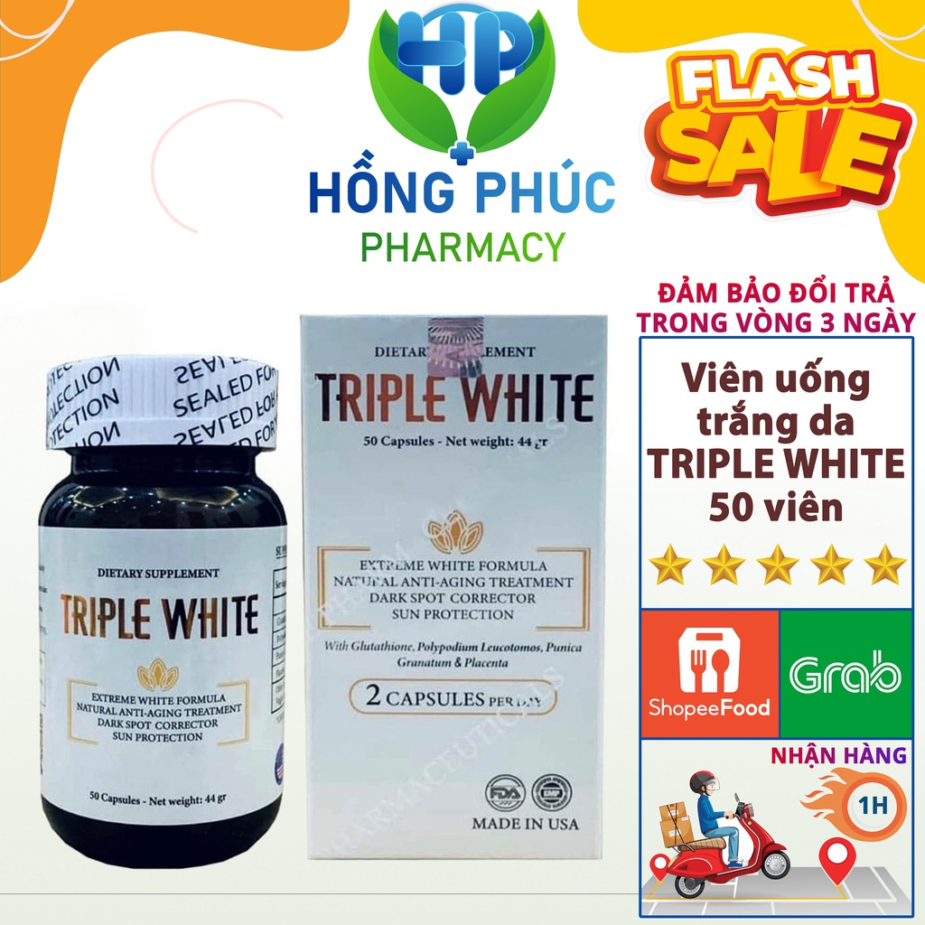 [Genuine] Triple White oral tablet, sunscreen, prevention of 50 tablets ...
