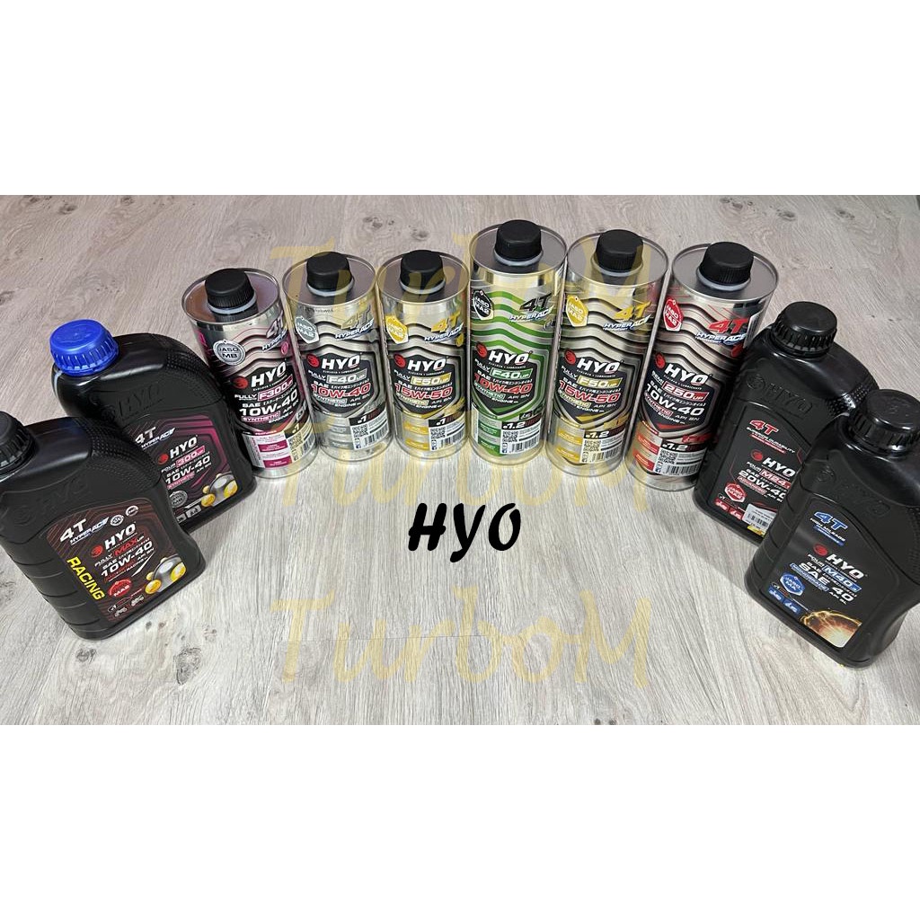 100% ORIGINAL HYO 4T 1.2/1 LITTER ENGINE OIL MINYAK HITAM RS150 Y15ZR ...