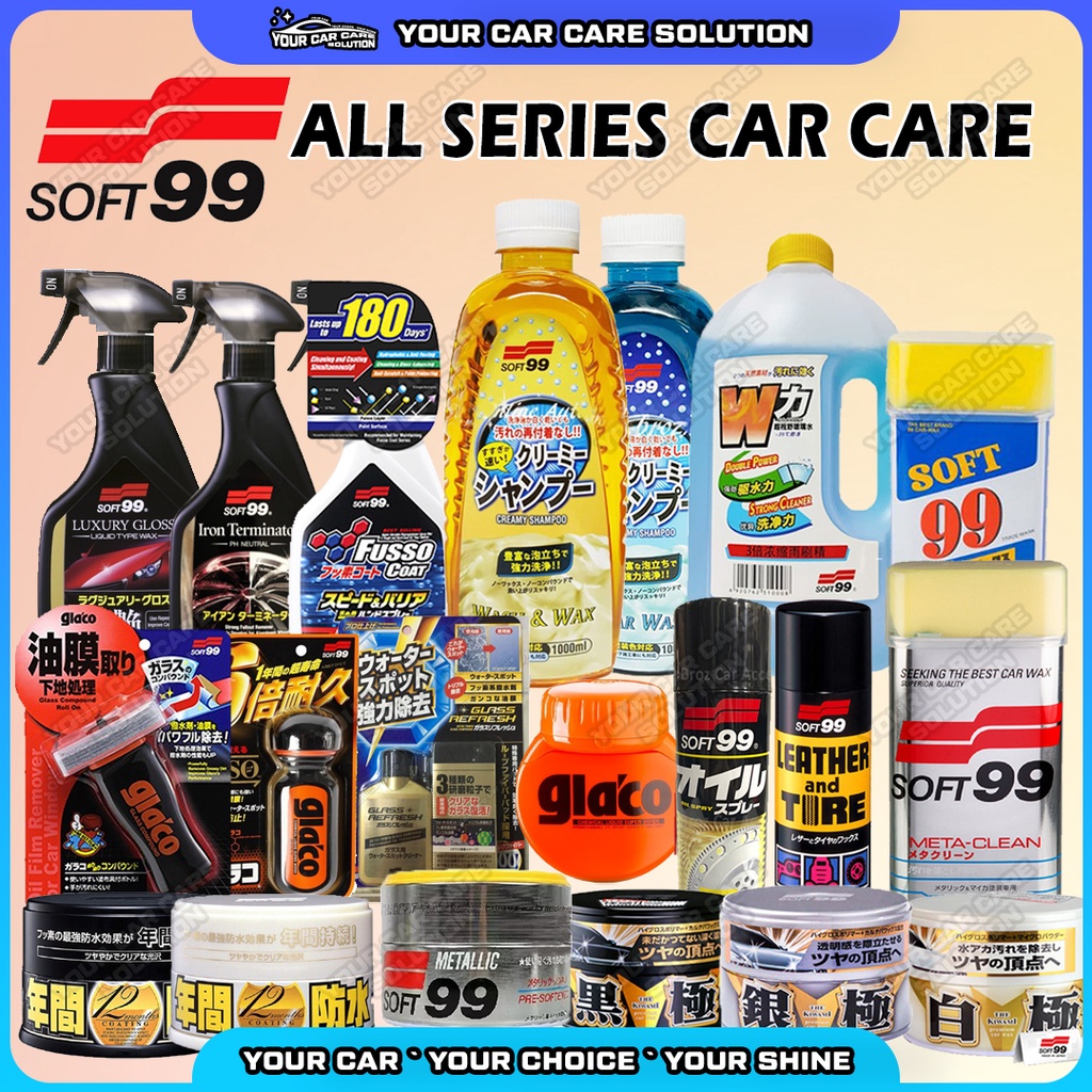 Soft 99 Soft99 All Series Fusso Coat Wax Spray Extreme Gloss Kiwami Wax ...