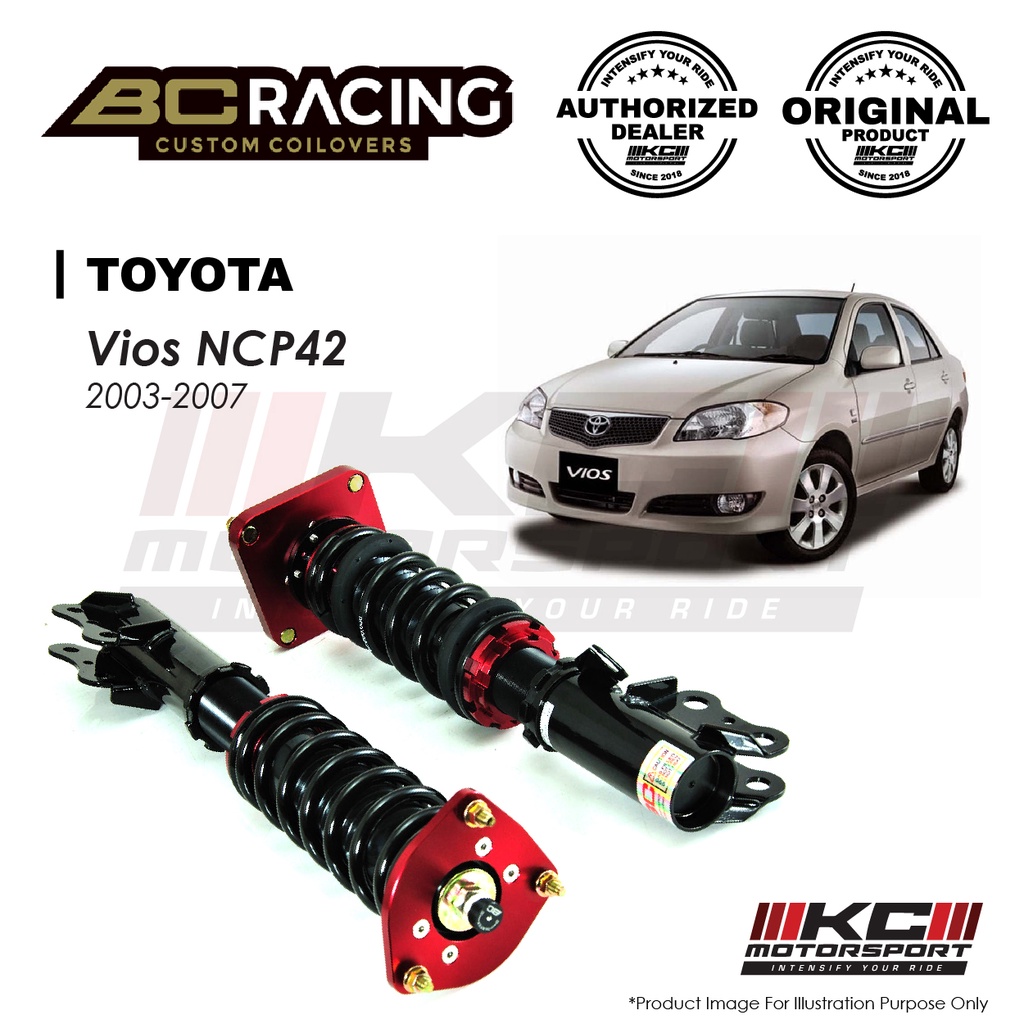 Toyota Vios NCP42 2003-2007 - BC Racing V1 Fully Adjustable Suspension ...