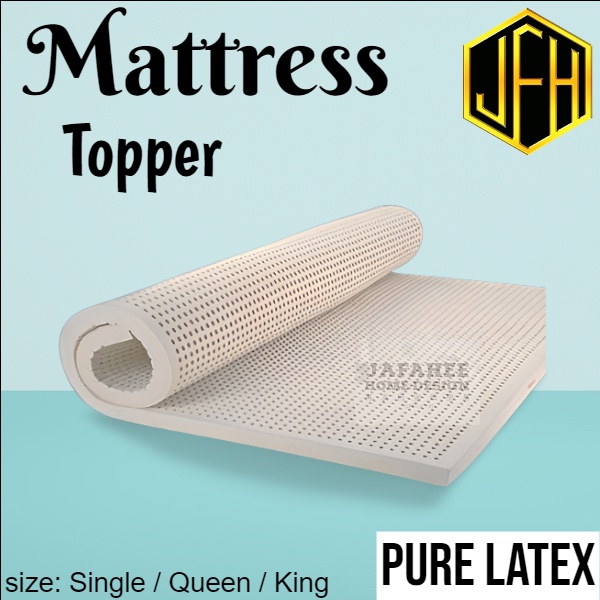 JHD (QUEEN / KING) Topper Mattress / Pad Katil Tilam / 100% Natural ...