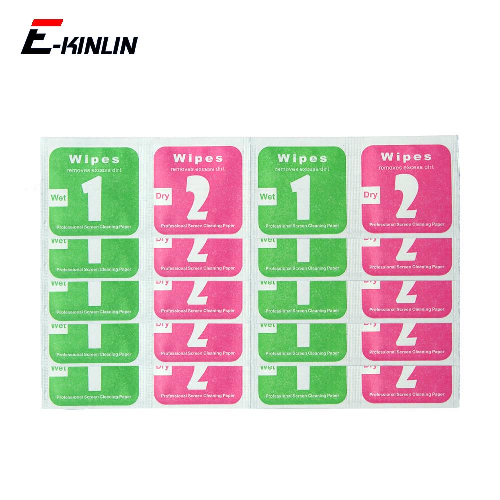 Wipes Wet Dry Screen Cloth Clean Dust Tempered Glass Paper Cleaning For ...