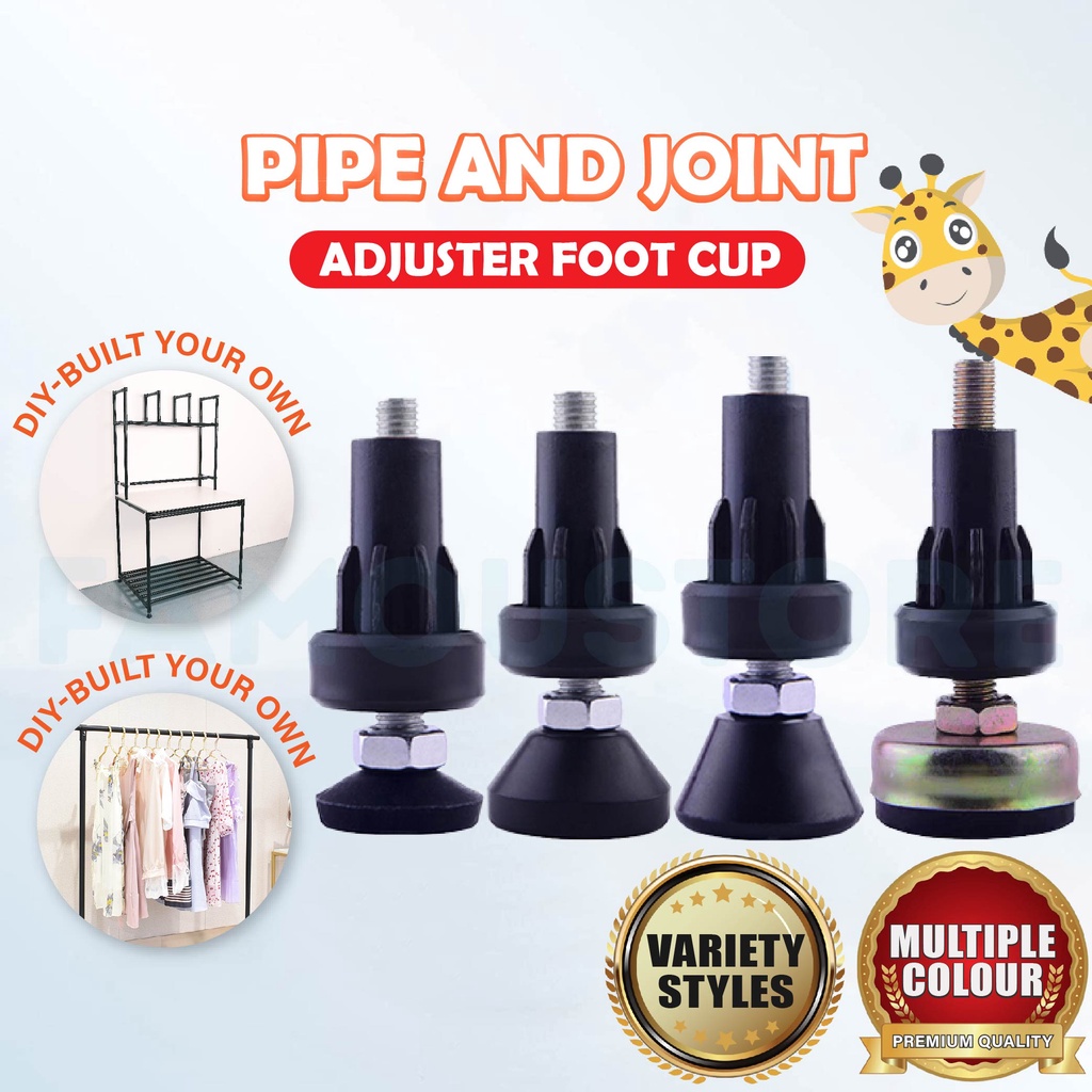 Adjuster Foot Cup PVC Lean Tube Metal Pipe Connector Pipe Fittings ...
