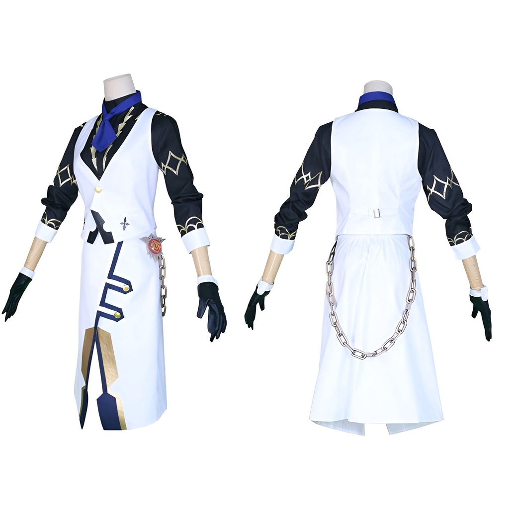Genshin Impact Albedo Cosplay Costume With Full Set Of Accessories For ...