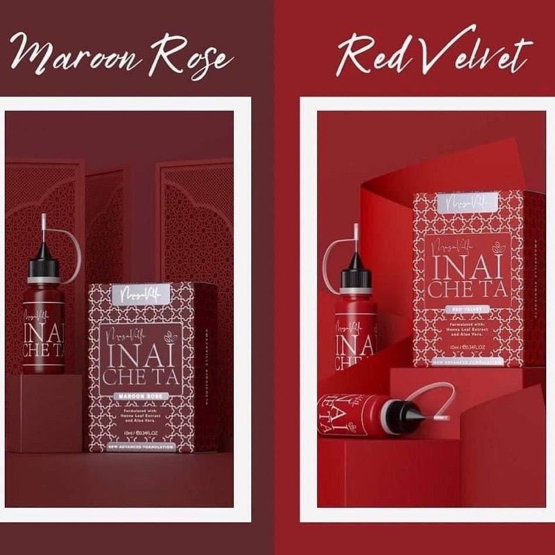 INAI CHE TA Maroon Rose & Red Velvet (Original HQ) | Shopee Malaysia