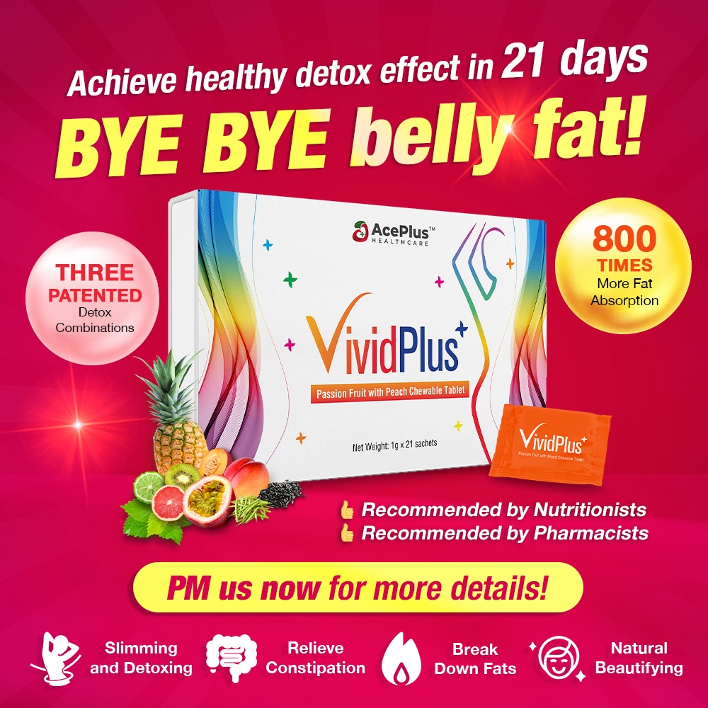 𝗩𝗶𝘃𝗶𝗱𝗣𝗹𝘂𝘀 | Rainbow Magic Detox Candy | 21tablets | Shopee Malaysia