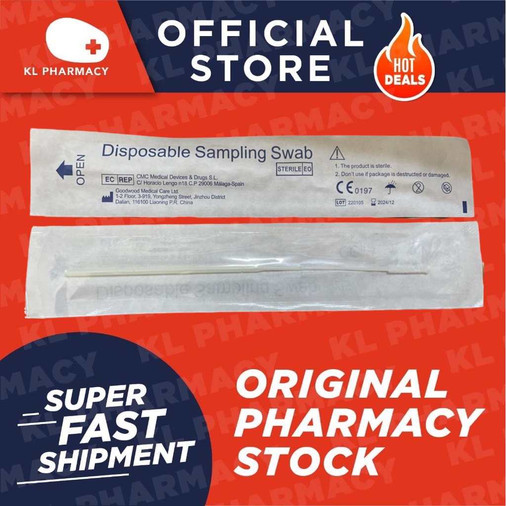 [KL PHARMACY] Specimen Collection Swabs Safe Flocking Swabs Disposable ...
