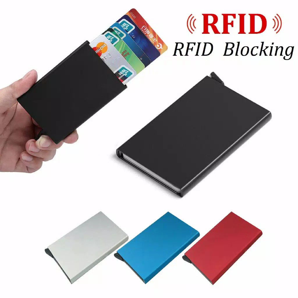 Z206 | Premium RFID Aluminum Automatic Credit Card Wallet Card Holder ...