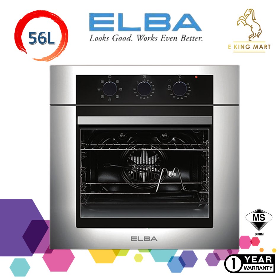 ELBA Built IN Oven VOLTO EBO-K5677(SS) 56L Stainless Steel Front Body ...