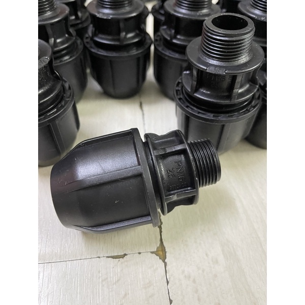 PP Compression Fitting For PE Pipe Poly Fitting Poly Pipe Male Threaded ...