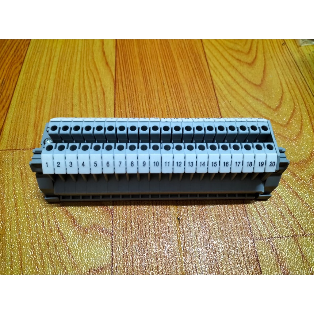 Power Distribution DIN Rail Terminal Block 10P 20P Connector 32A 41A 57A 800V UK2.5B UK5N UK6N ...