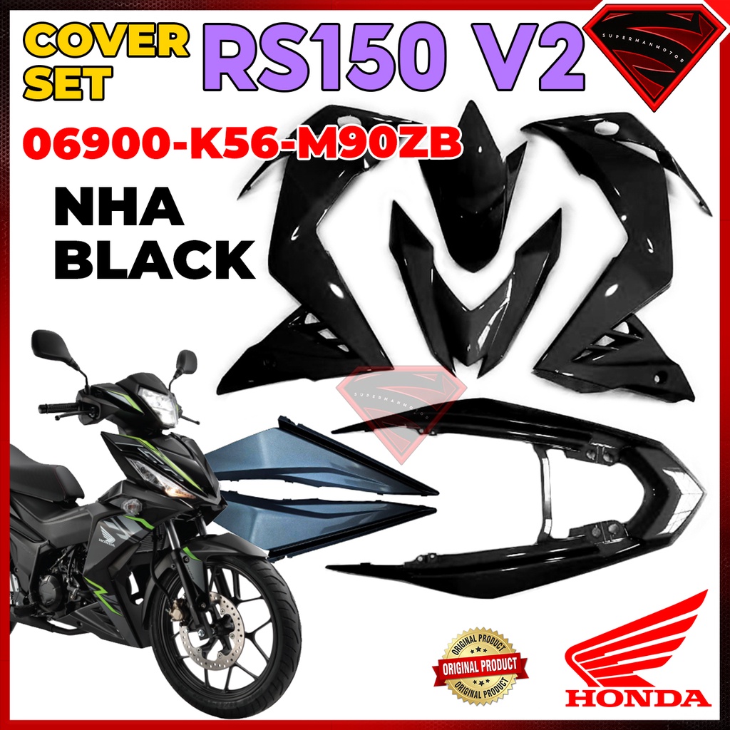 100% ORIGINAL HONDA RS RS150 V2 RS150R RS 150 COVERSET COVER SET/STRIPE ...