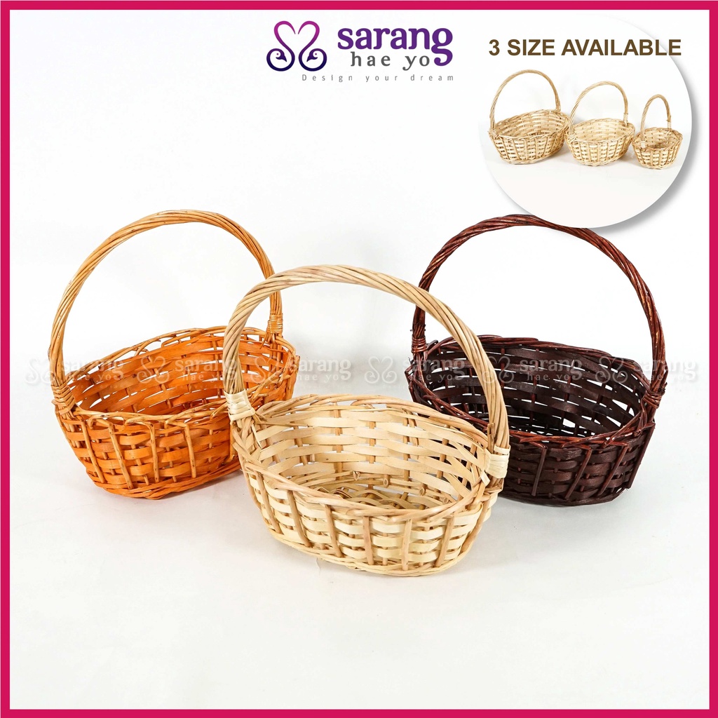 Bakul Buah Rotan Hantaran Bambo Basket Fruit Hamper Bakul Dulang ...
