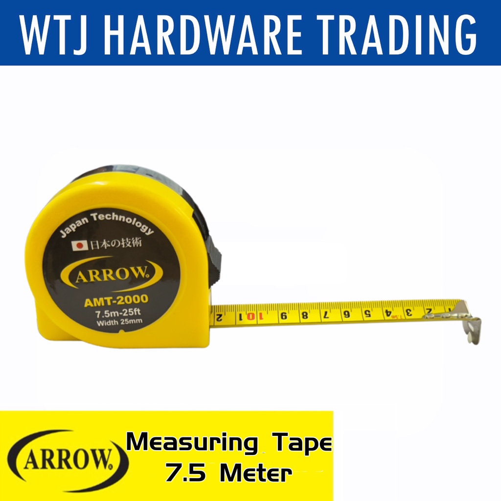 ARROW AMT2000 7.5mtr Measuring Tape / Measure Tool / Pembaris Pengukur ...