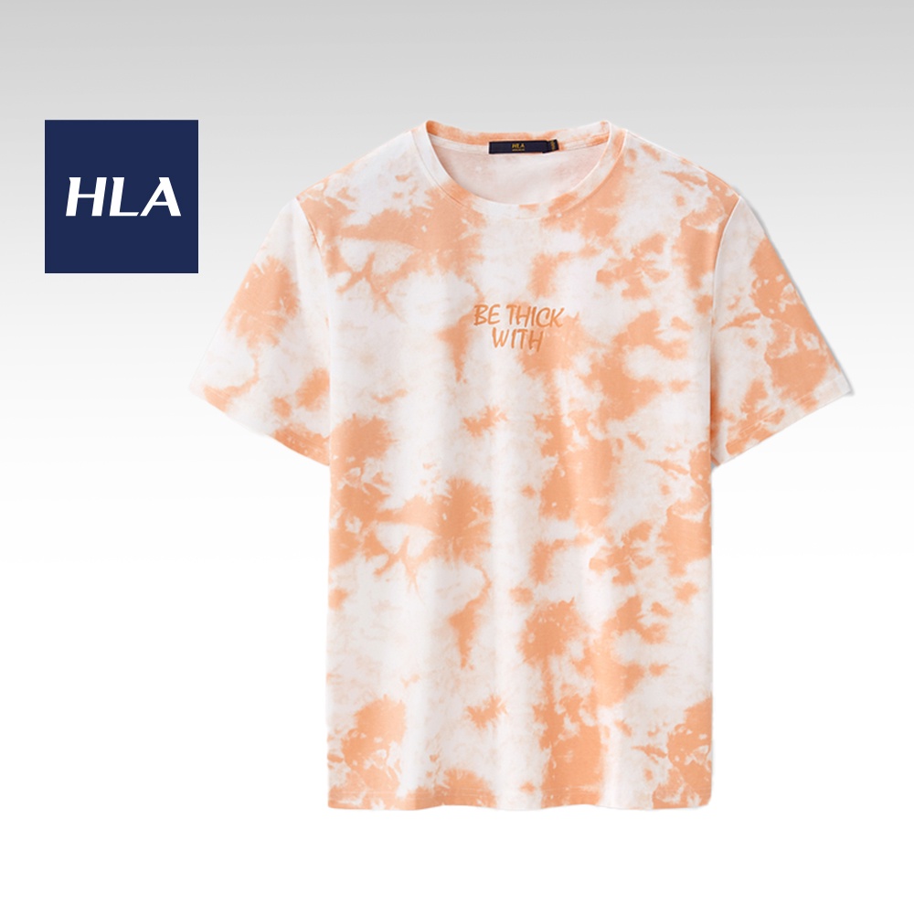 HLA Fashion Comfortable Cotton Casual Round Neck Short Sleeve T-Shirt ...
