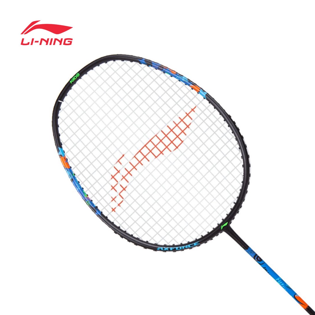 LI-NING AXFORCE KIDS BADMINTON RACQUET BLACK/BLUE - AYPS089-1 | Shopee ...