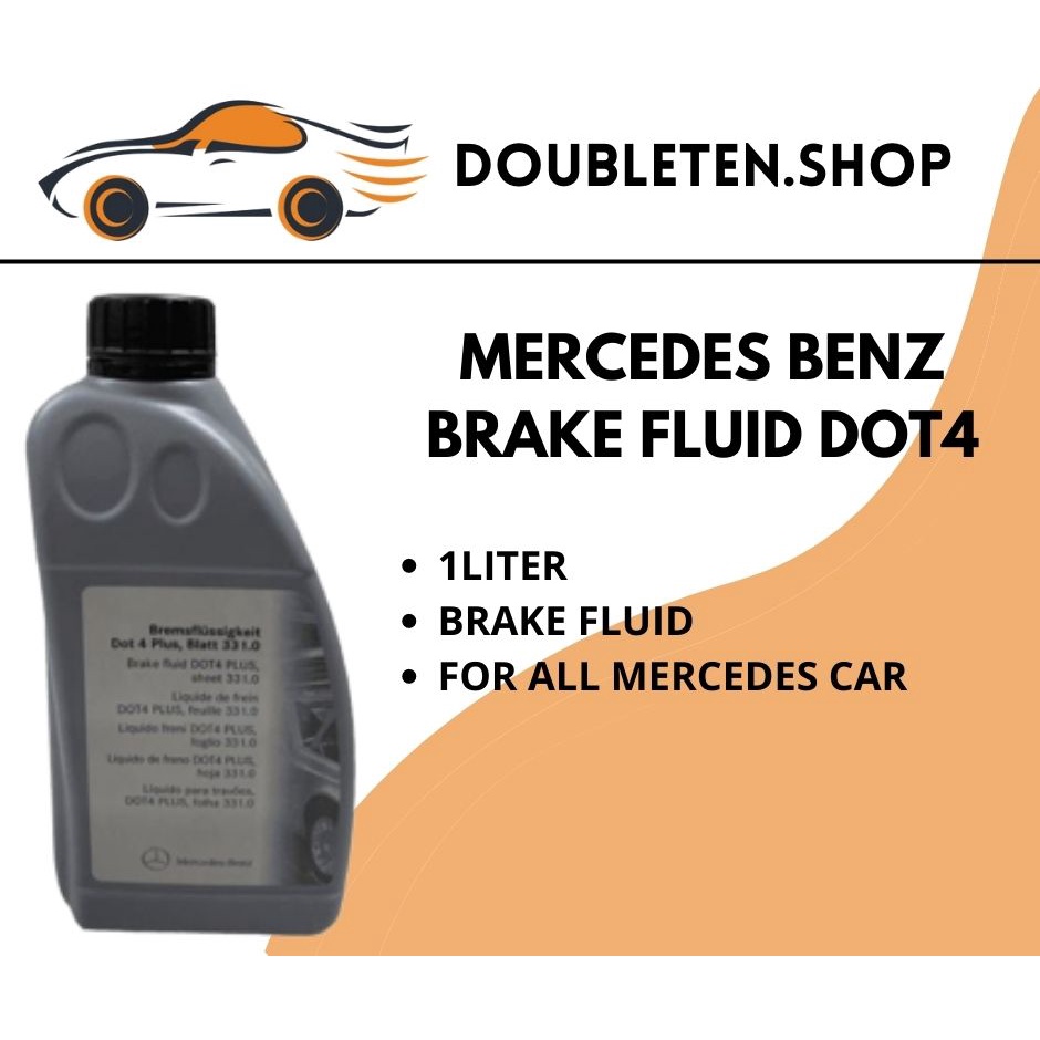 Mercedes Benz Brake Fluid DOT4 1 Liter For All Mercedes Model Minyak ...