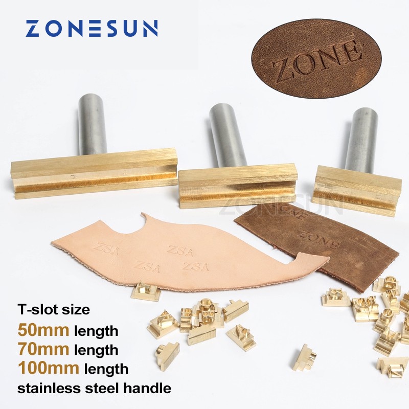 ZONESUN Brass Typeset Die Metal Type Alphabet Numbers Punctuation Marks ...