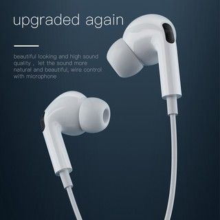 KUULAA New Third Generation Wired Headset In ear Flat Wire Earplugs ...