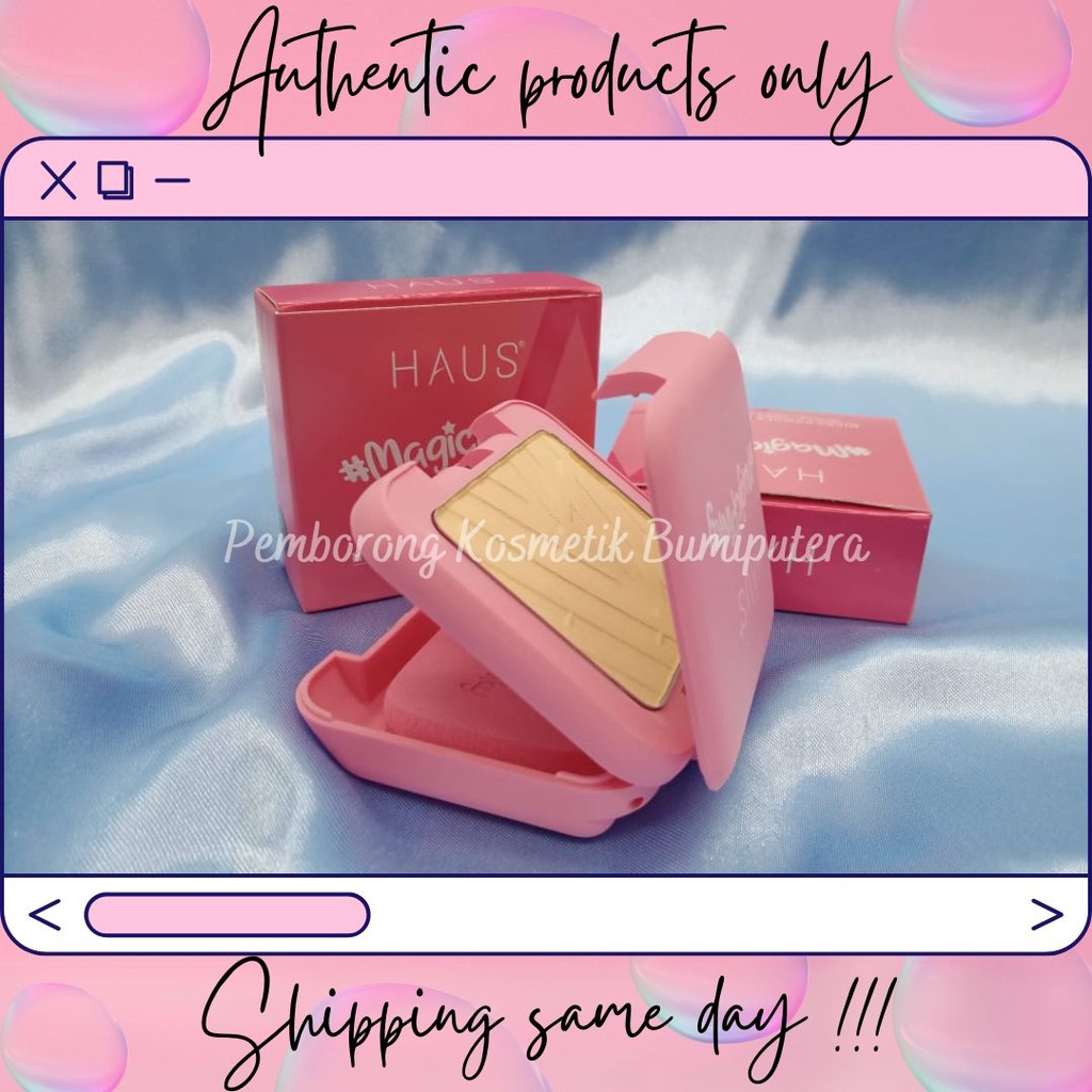 MAGIC PINKY KINA X HAUS MICRO POWDER FOUNDATION || ORIGINAL HQ ...