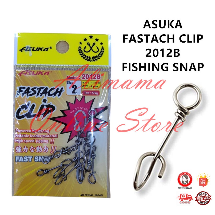 ASUKA FASTACH CLIP 2012B FISHING SNAP SWIVEL HOOK | Shopee Malaysia