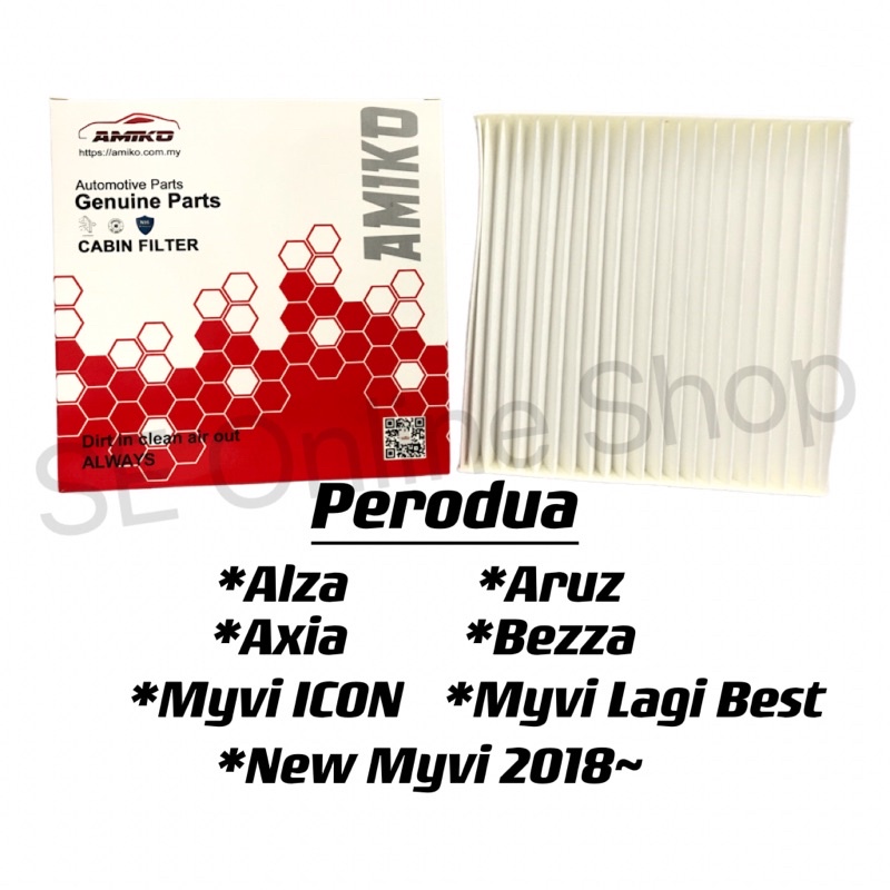 AMIKO Air Cond Cabin Filter Perodua Axia,Bezza,Myvi Icon,Myvi Lagi Best ...